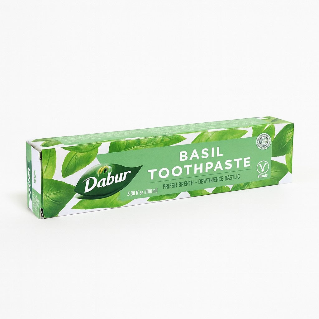 DABUR TOOTH PASTE HERBAL BASIL 100 GM – KTK Masala Shop